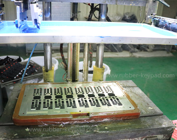What is silk screen printing process | Silicone Rubber Keyboard