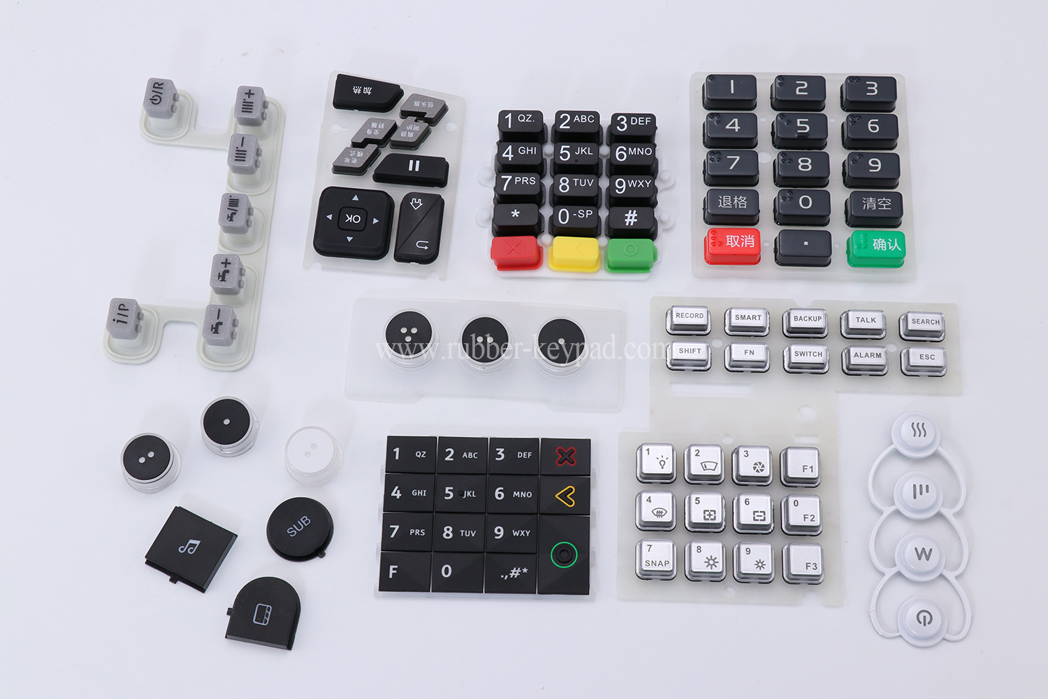 P+R Keypad | Plastic Cap with Rubber Keypad