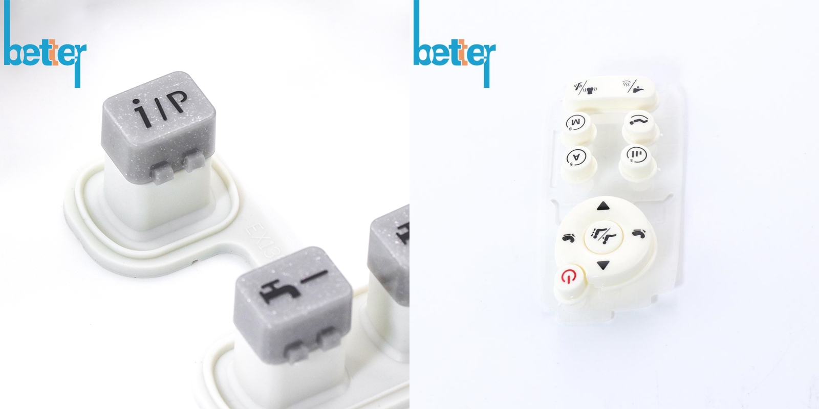 P+R Keypad | Plastic Cap with Rubber Keypad