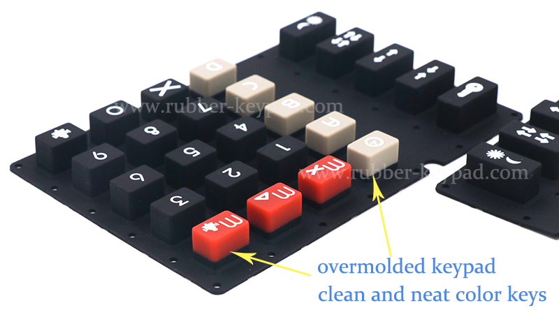 Multi Color Silicone Rubber Buttons | Keypads