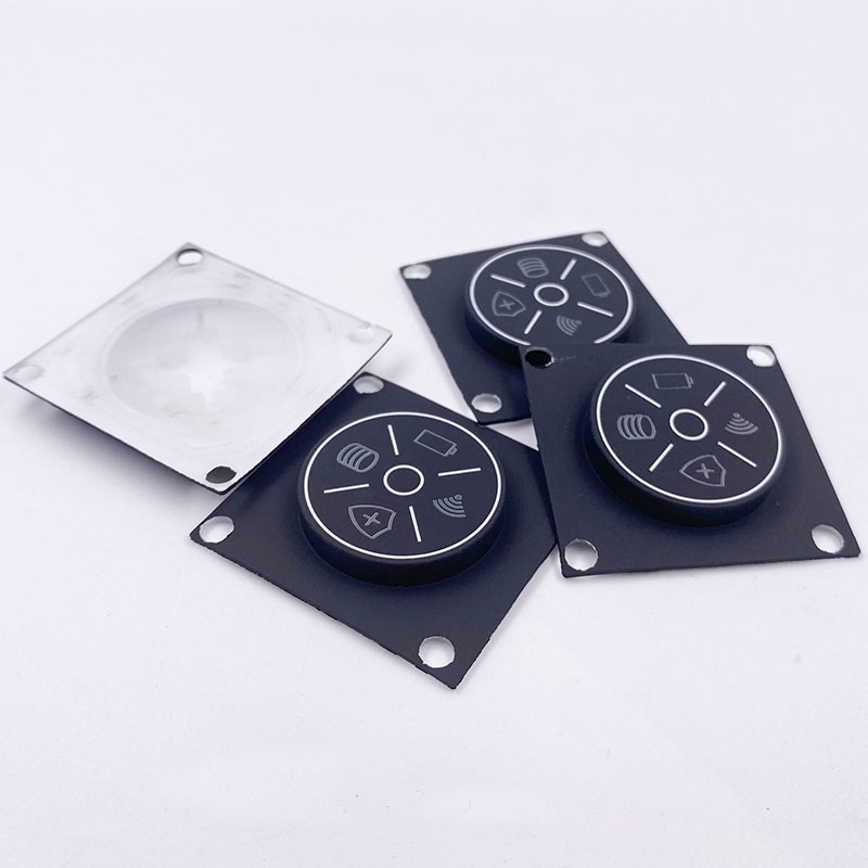 Spray Painted & Laser Cutting Silicone Backlit Switch Button