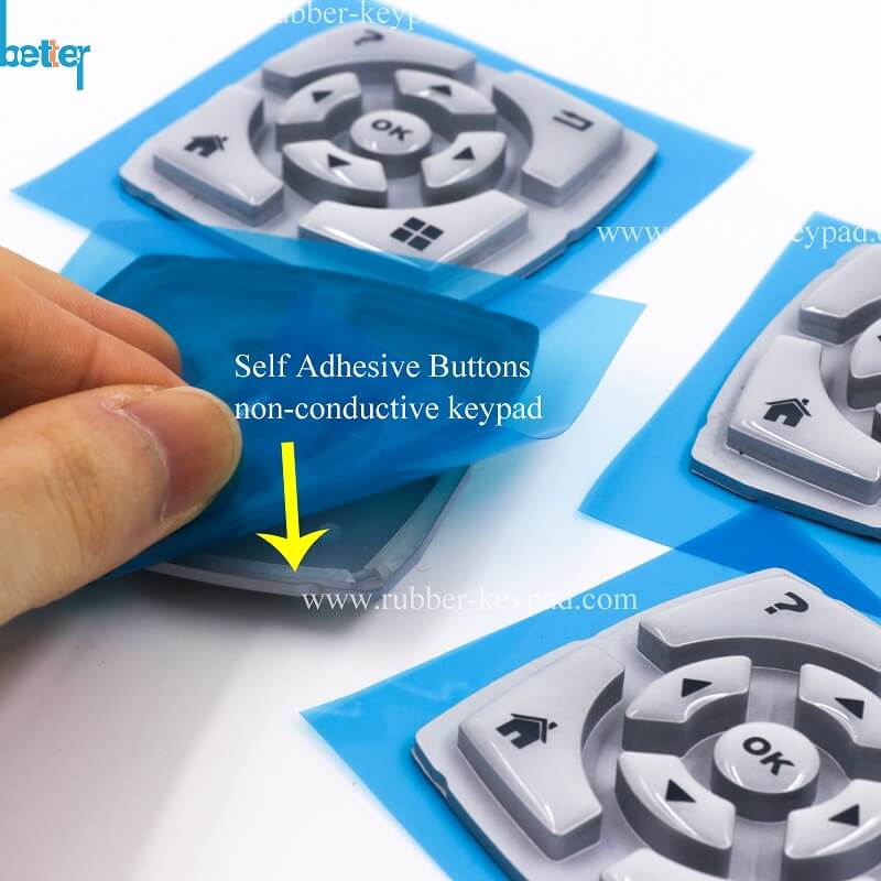 Back Self Adhesive Rubber Pad Buttons from China Manufacturer