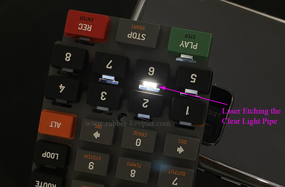 Backlight Design for Rubber Switches